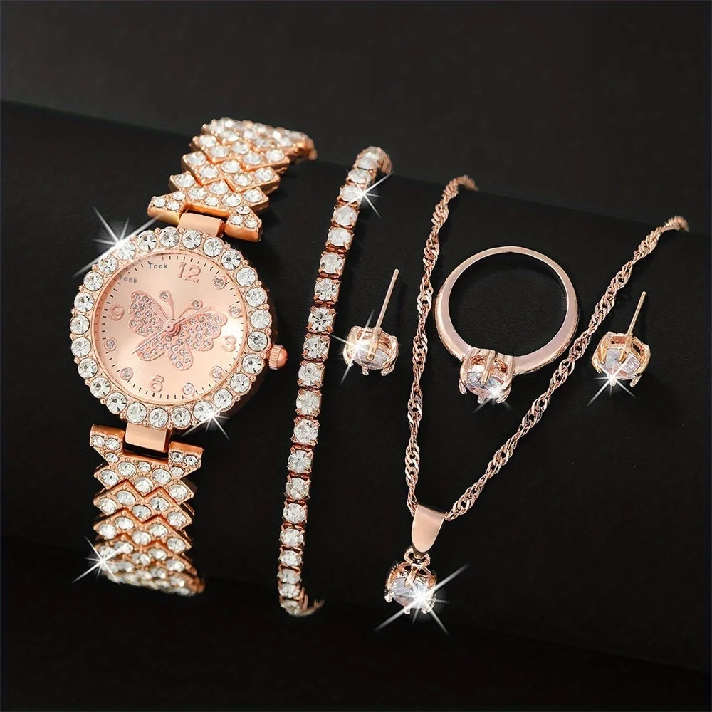 New Women's Steel Belt Watch Butterfly Fashion, Leisure, Versatile ...