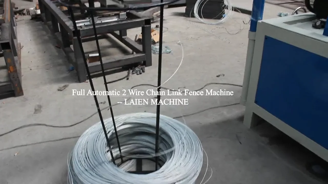 2 Worms Fully Automatic Chain Link Fence Netting Machine With Compact ...
