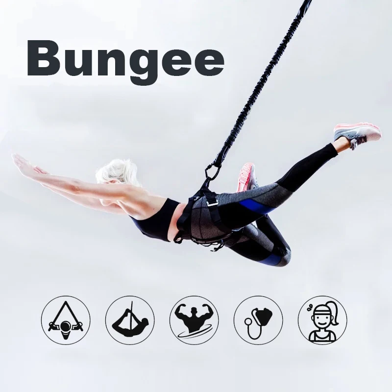 Bungee Cord Equipment 150 Pounds Aerial Yoga Bungee Jumping Fitness ...