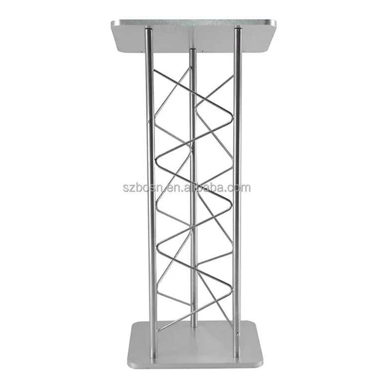 Commercial Stainless Silver Truss Podium Lectern Pulpit Church School ...