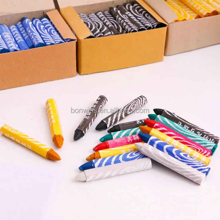50 Pack Lumber Marking Crayons Wax Tire Marker Drawing Crayons for Wood ...