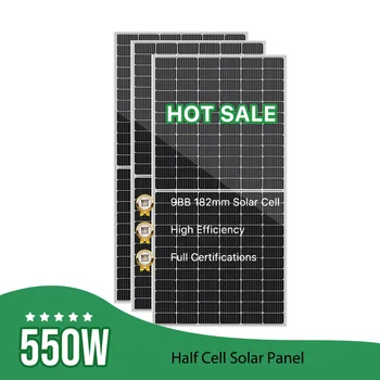 Solarplatten Placa Solar Pv Module 550w 580w Mono Panel Solar 500w 48v ...