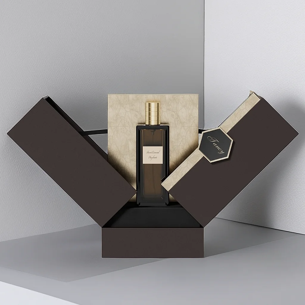 Customized double-door high-end cosmetic packaging box empty box skin ...