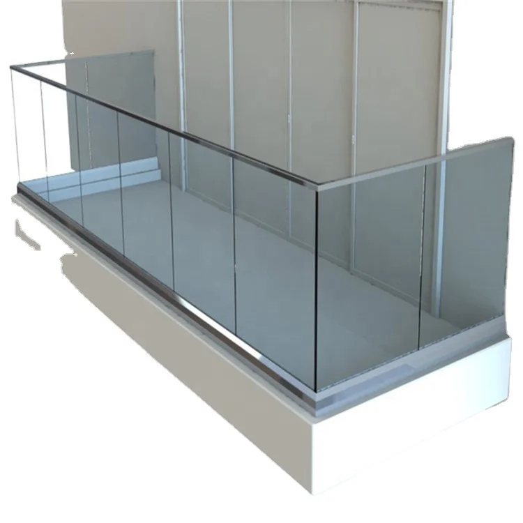 Exterior Structural Glass Railing Stainless Steel Railing Post - Buy ...