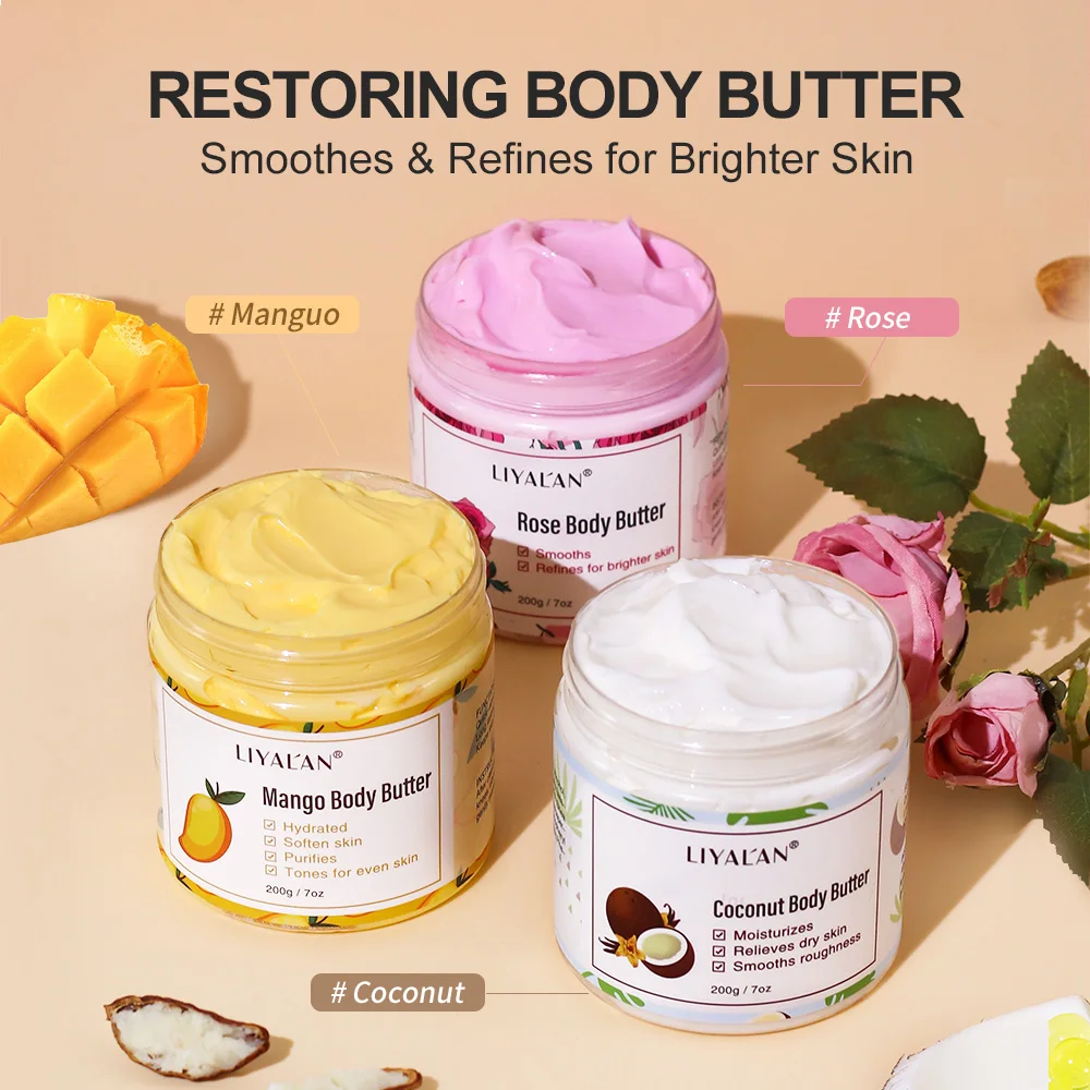 Wholesale Private Label Body Care Non-greasy Vegan Organic Rose Coconut ...