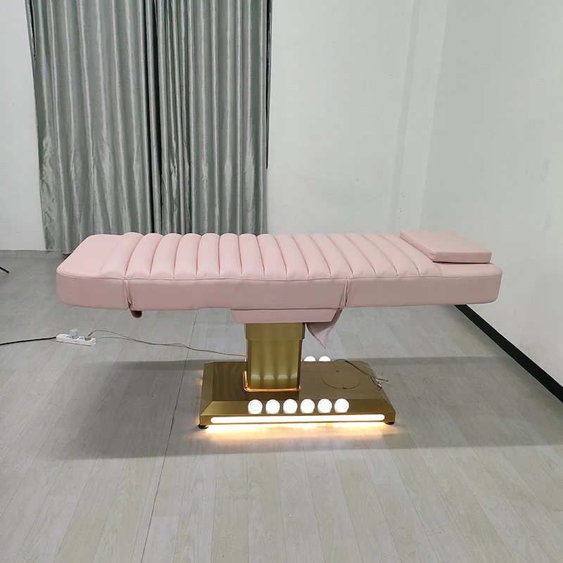 Hydraulic Custom Modern Luxury Salon Furniture Eyelash Bed Beauty Salon Electric Facial Spa