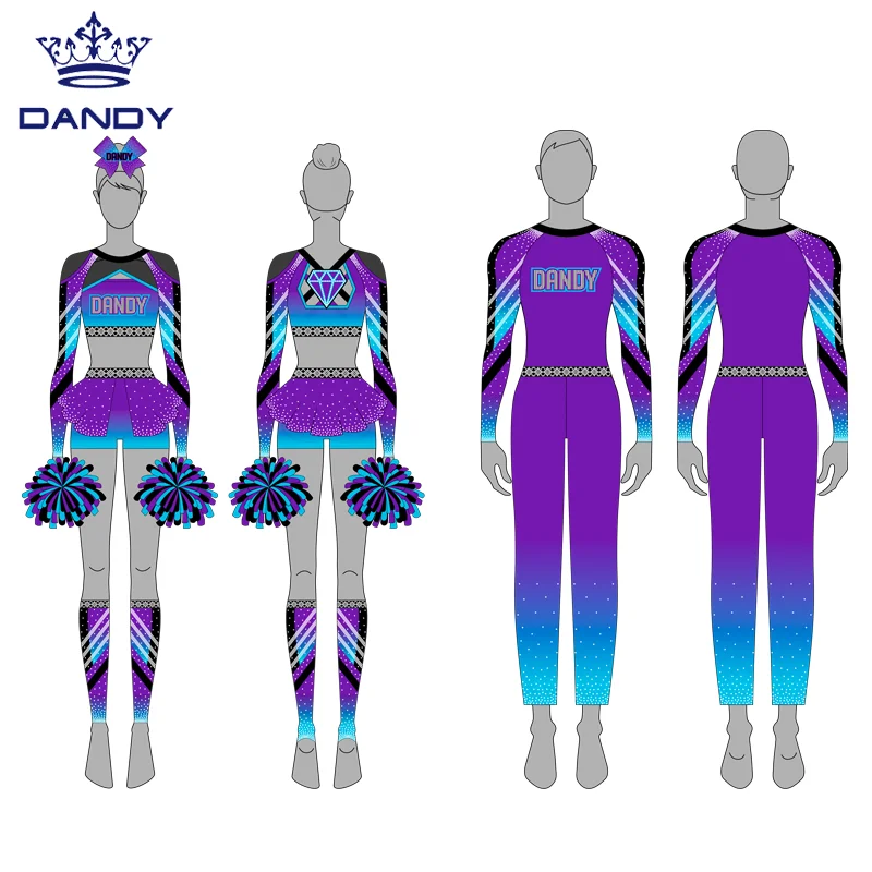 Top Quality Cheerleading Uniforms Customized Cheer Multicolor Short ...