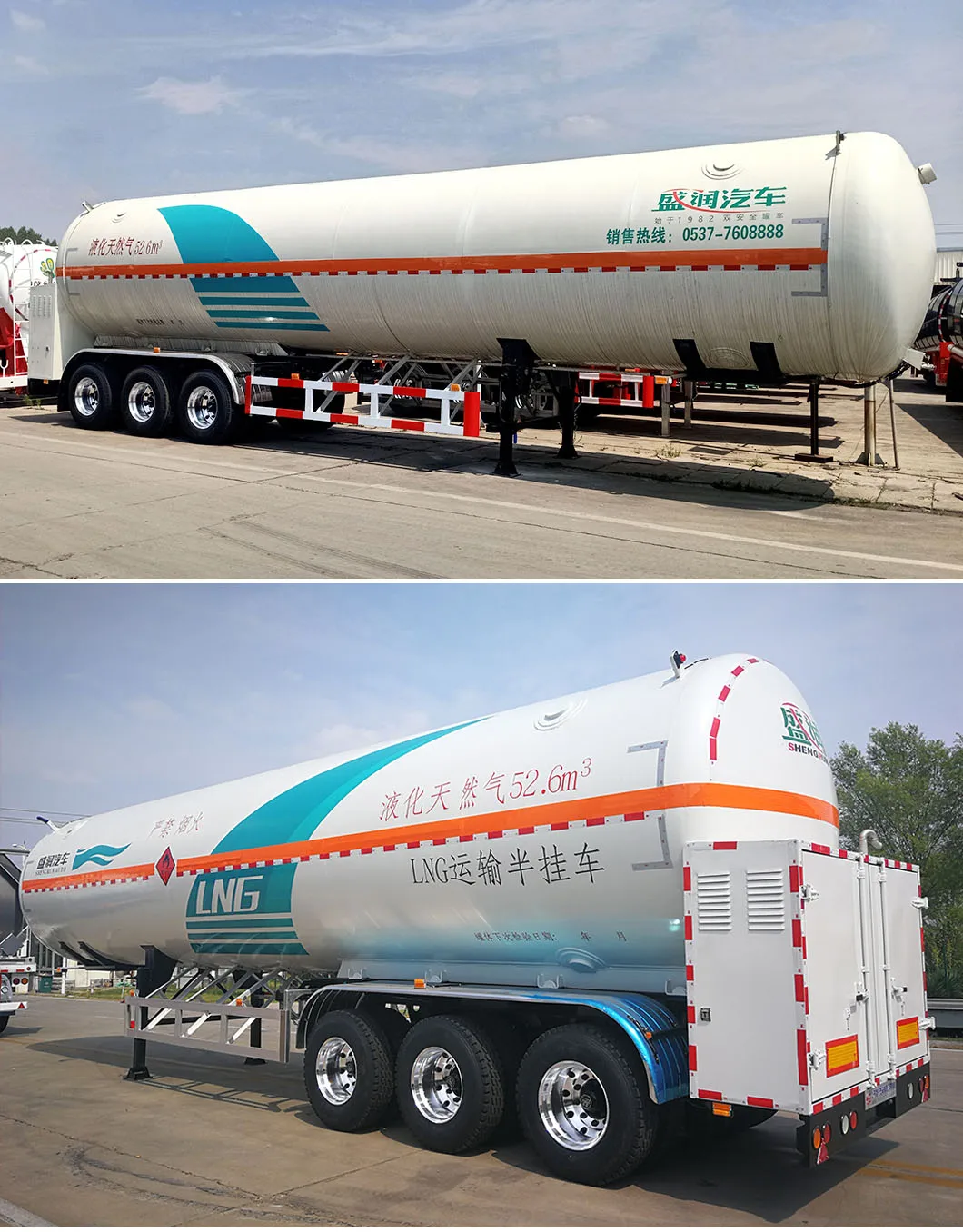 Iso Asme Standard Lng Gas Tanker Cryogenic Liquid Truck Tank Trailer ...