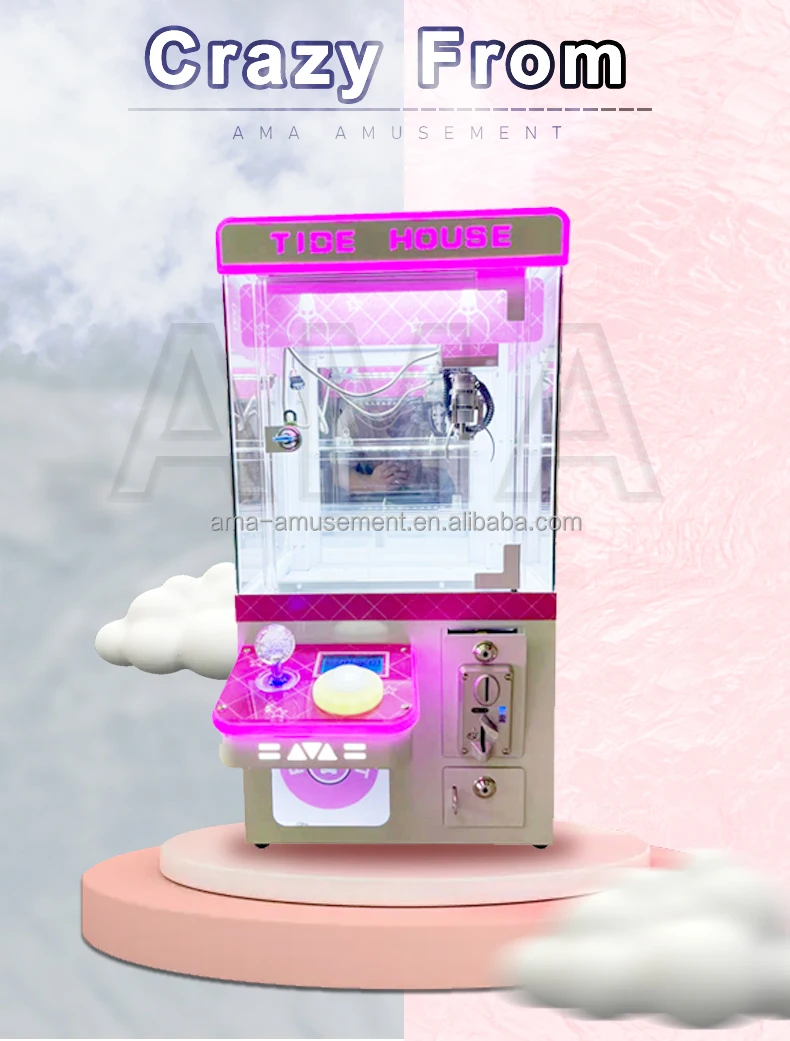 AMA Mini Arcade Machine - Coin Operated Claw Game