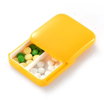 Portable Slide Push Pull Plastic Weekly Pill Box 7 Days Pill Case ...