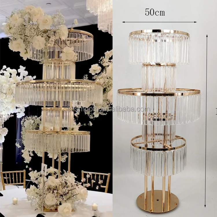 SMOOTH Wedding Props Flower Arrangement Crystal Pendant Crystal ...