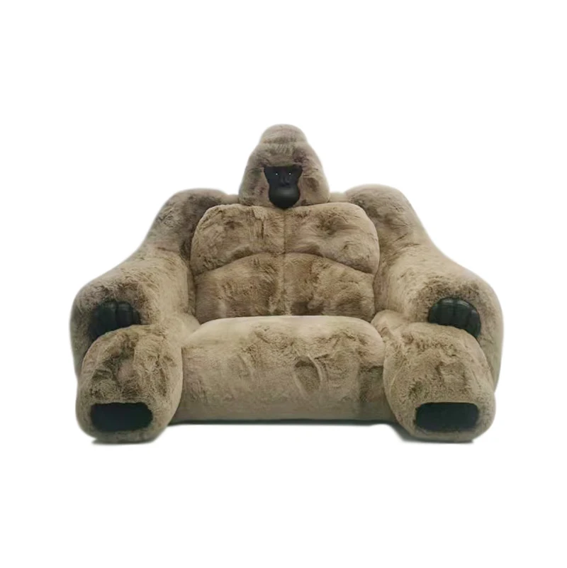 Alibaba.com: Custom Large Gorilla King Style Leather Sofa Chair, Plush ...