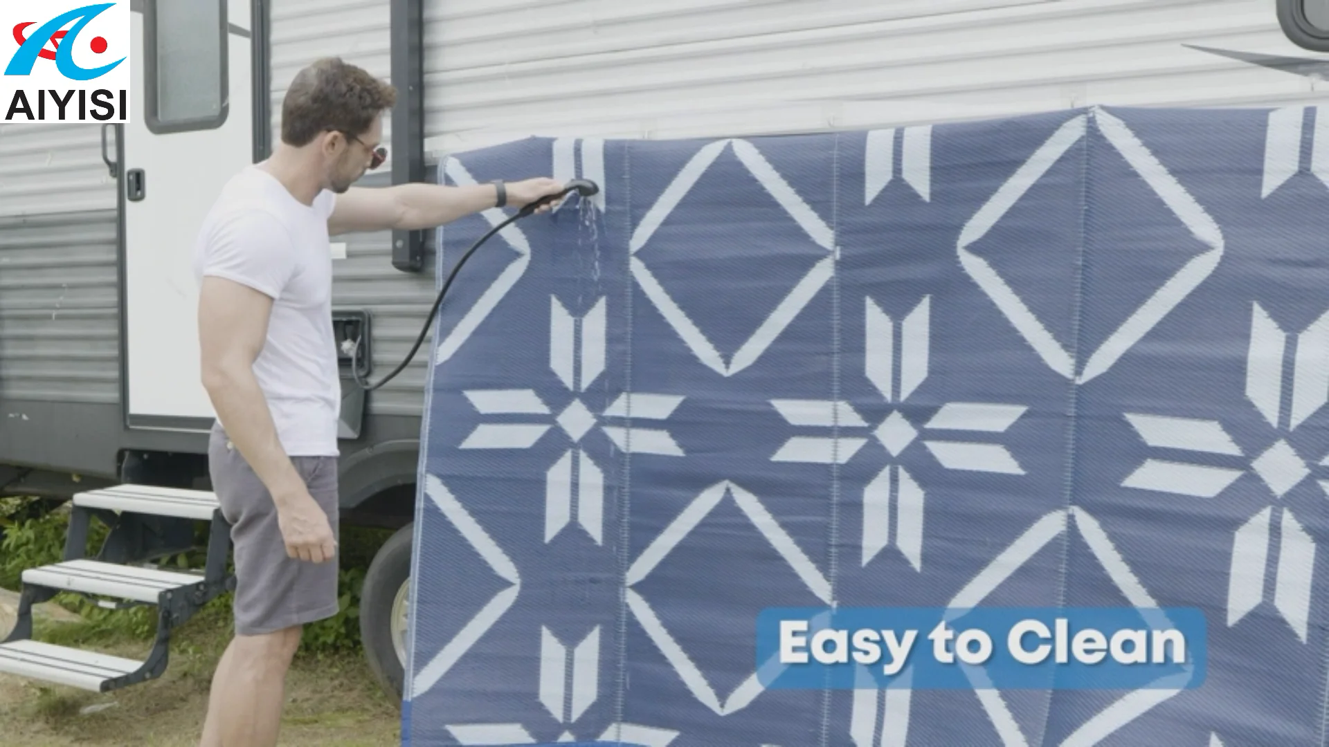 Outdoor Plastic Straw Rug Customized Polypropylene Outdoor Rv Rug Mat ...