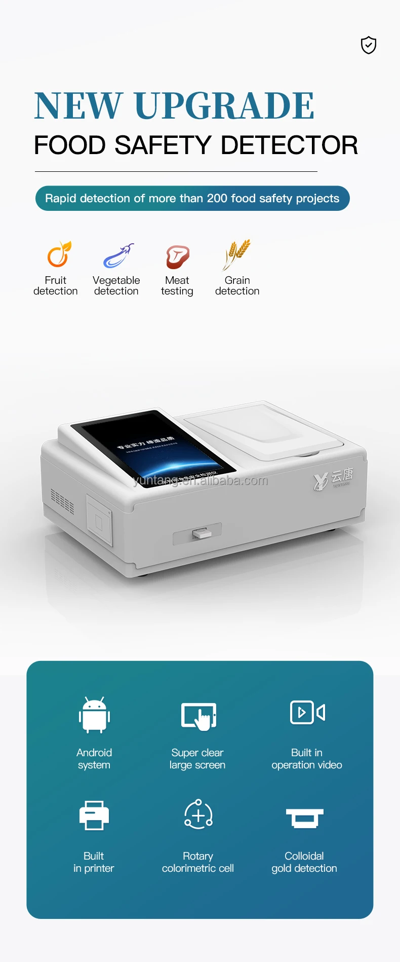 Food Safety Detector Grain Corn Mycotoxins DON-Aflatoxin Rapid Detector ...