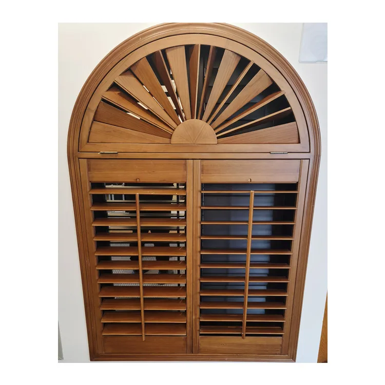 Paulownia Sunburst Shutter Horizontal Louver Plantation Shutters - Buy Shutters,Sunburst Shutter ...