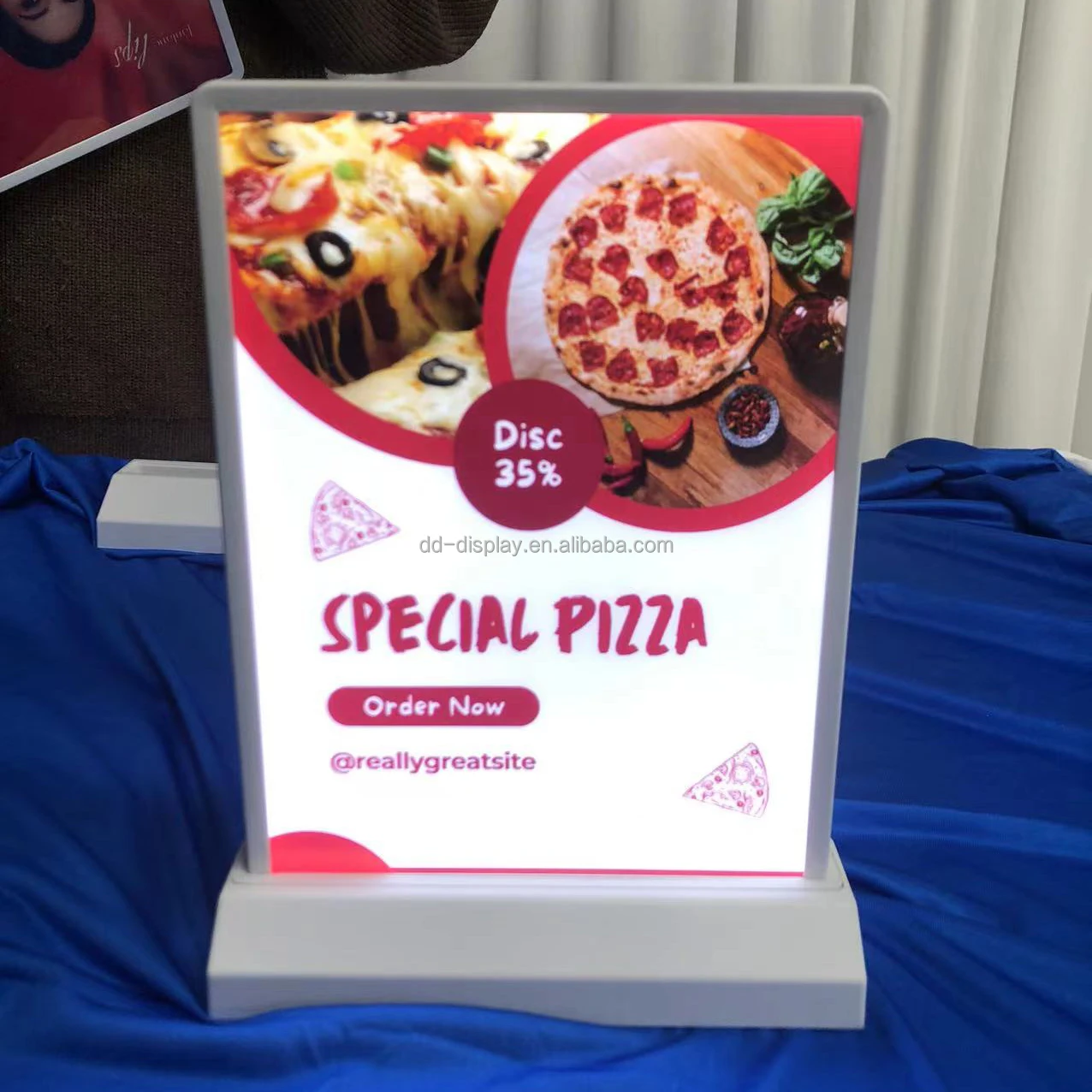 Rechargeable A4 A5 Desktop Poster Banner Display Light Box