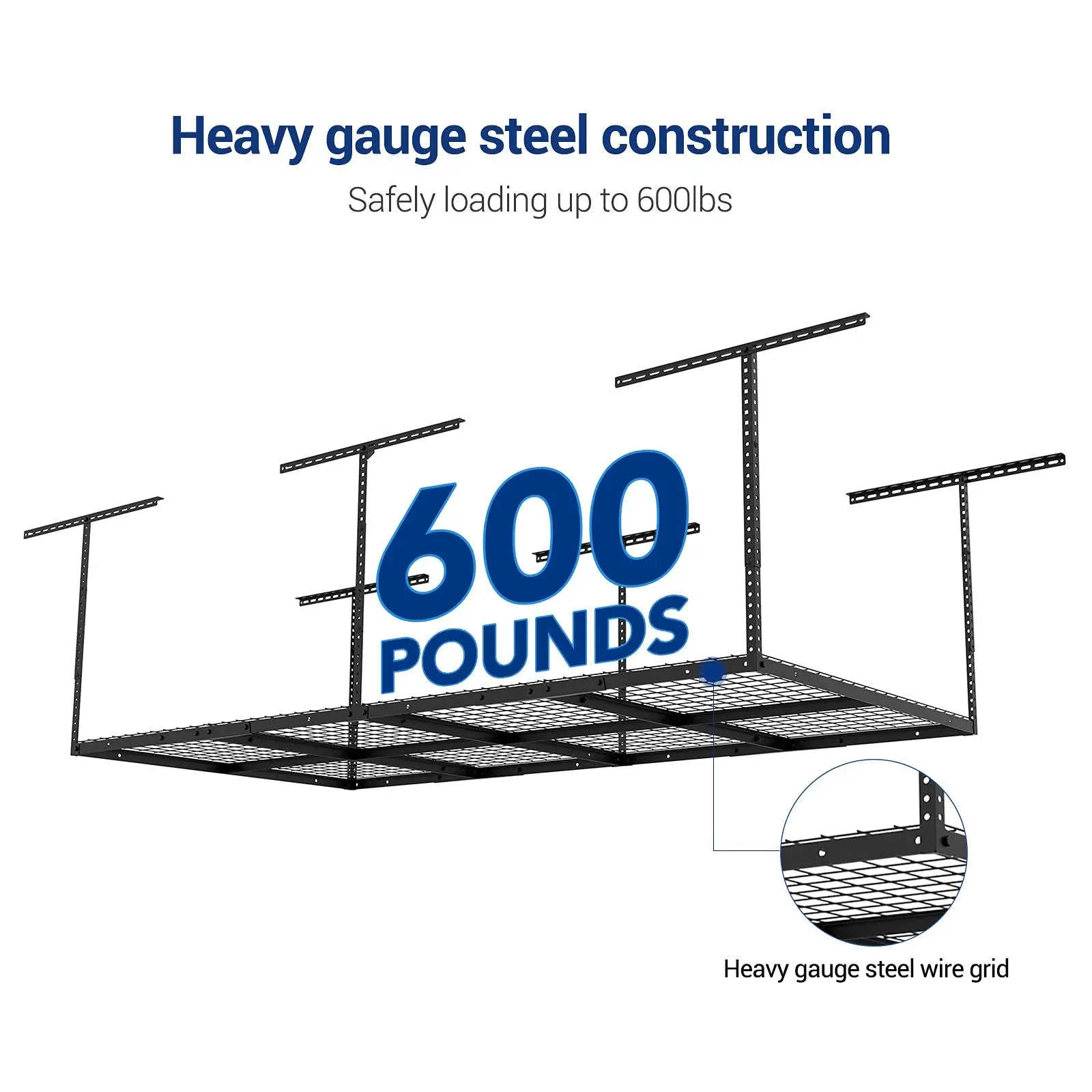 3x8 Overhead Garage Storage Rack,Adjustable Garage Storage Organization ...