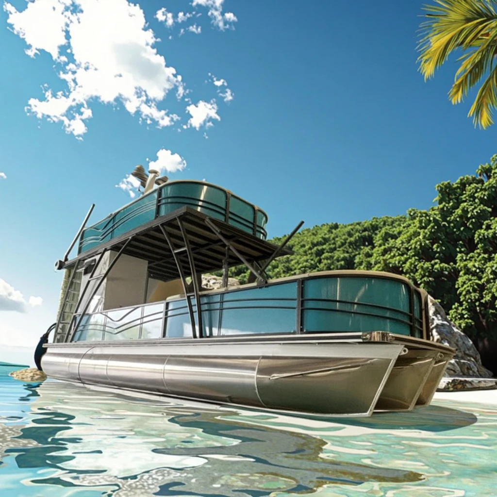 2025 Best Double-decker Aluminum Party Yacht Double-decker Pontoon ...