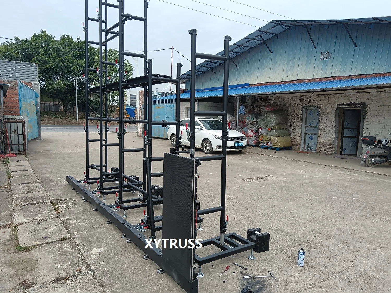 Popular Screen Wall Stack Truss LED Ground Support System