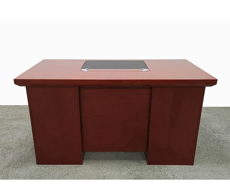 Single Person Modern Durable Office Computer Desk with Cabinet Drawers ...