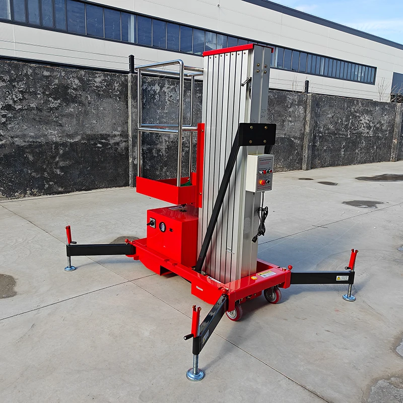 New Working Platform Equipment Hydraulic 130kg 10m 12m Lifting Heigh ...