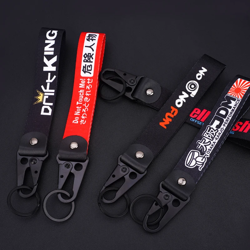 Custom Printing Logo Short Wrist Strap Polyester Lanyard Keychain ...