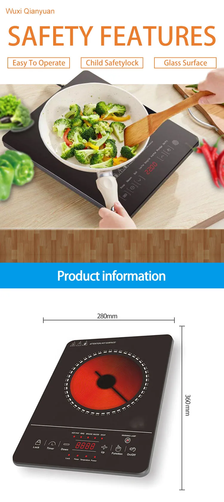 Hot Selling Bbq Infrared Cooker From China Factory With Digit Display ...