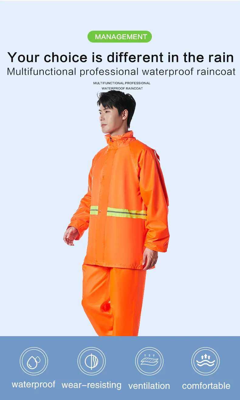 Acceptance Custom Logo Bikers Raincoat Waterproof Breathable And ...