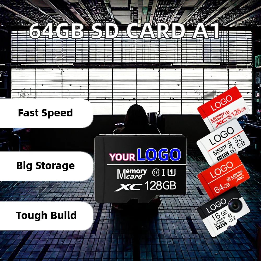 High-Speed 64GB A1 Memory Card for MP3 Plastic SD Card 4GB 8GB 128GB ...