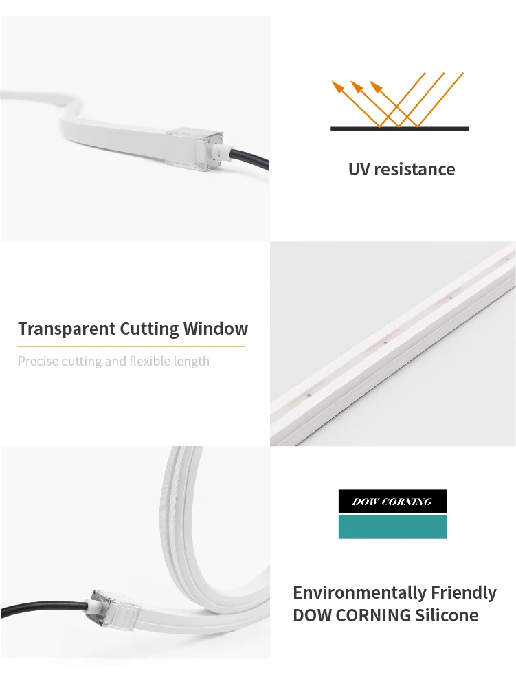 DC24V 16*15mm Top Bending Flexible Silicone RGB Neon LED Strip