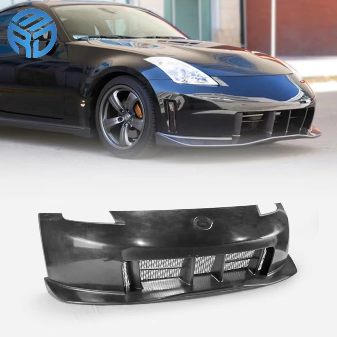 Mrd For Nissan 350z Z33 Nismo Front Bumper Half Carbon Fiber Or Frp ...