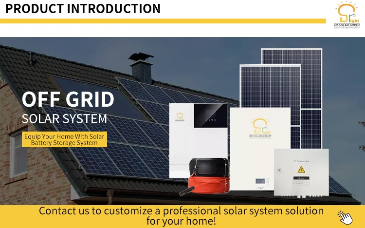 BR SOLAR High Efficiency Off Grid Living 5KW Inverter Solar Power ...