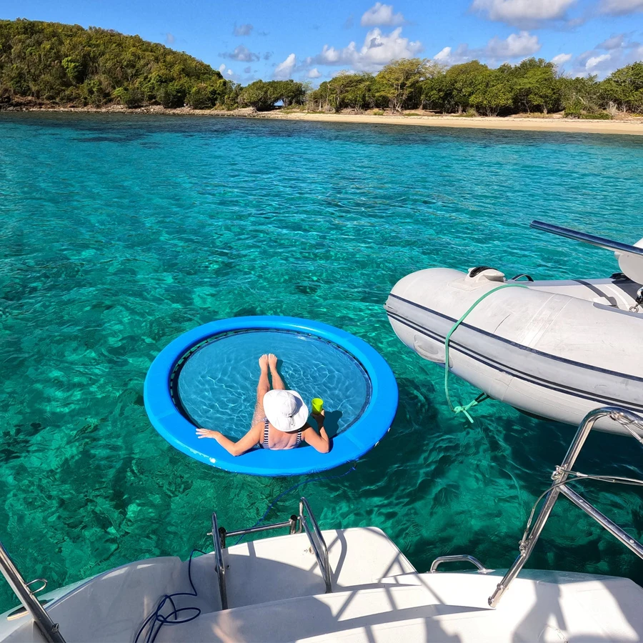 Inflatable Round Swimming Pool Floating Lounger Customizable Water ...