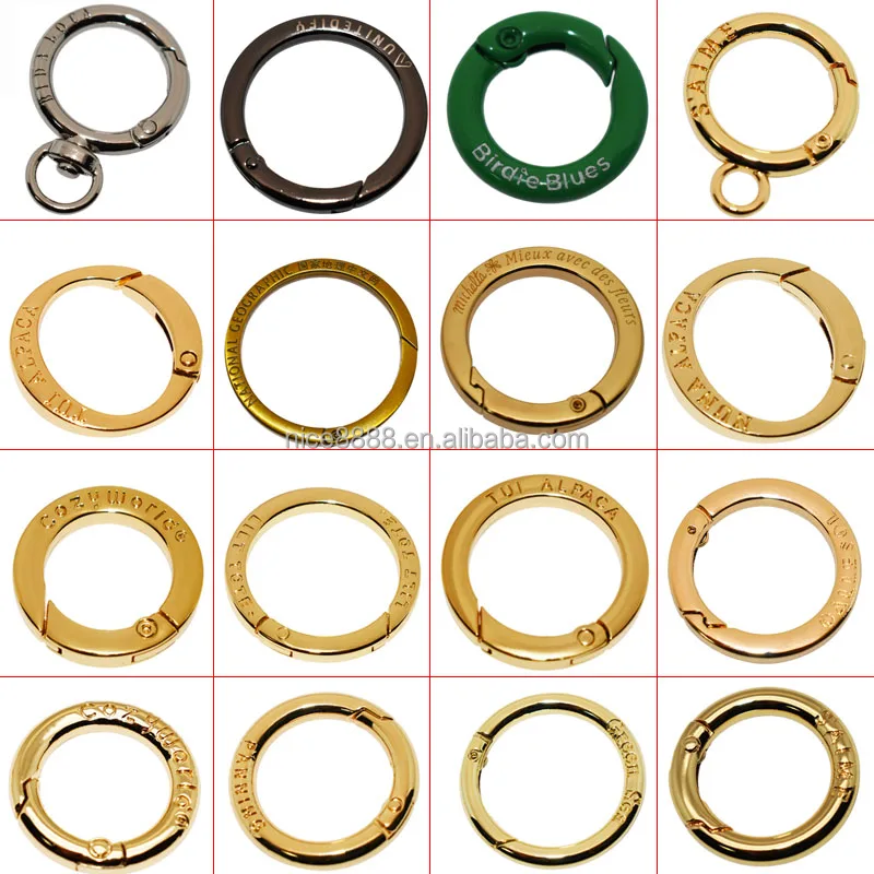 High Quality Wholesale Metal Zinc Alloy Spring Ring Special-shaped ...