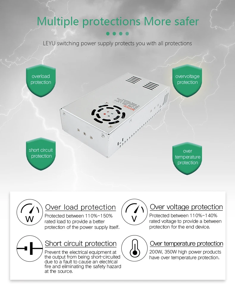 Sp-500 Switching Power Supply Dc Single Output 500w 24v 27v 20a 12v 40a ...