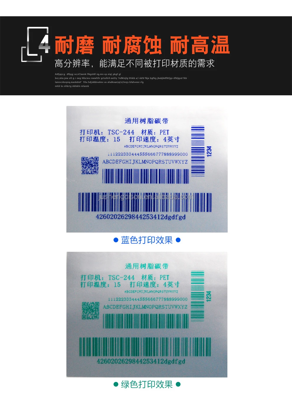 Blaze Gold Foil Shiny Gold Ribbon Thermal Resin Carbon Ribbon For Canon ...