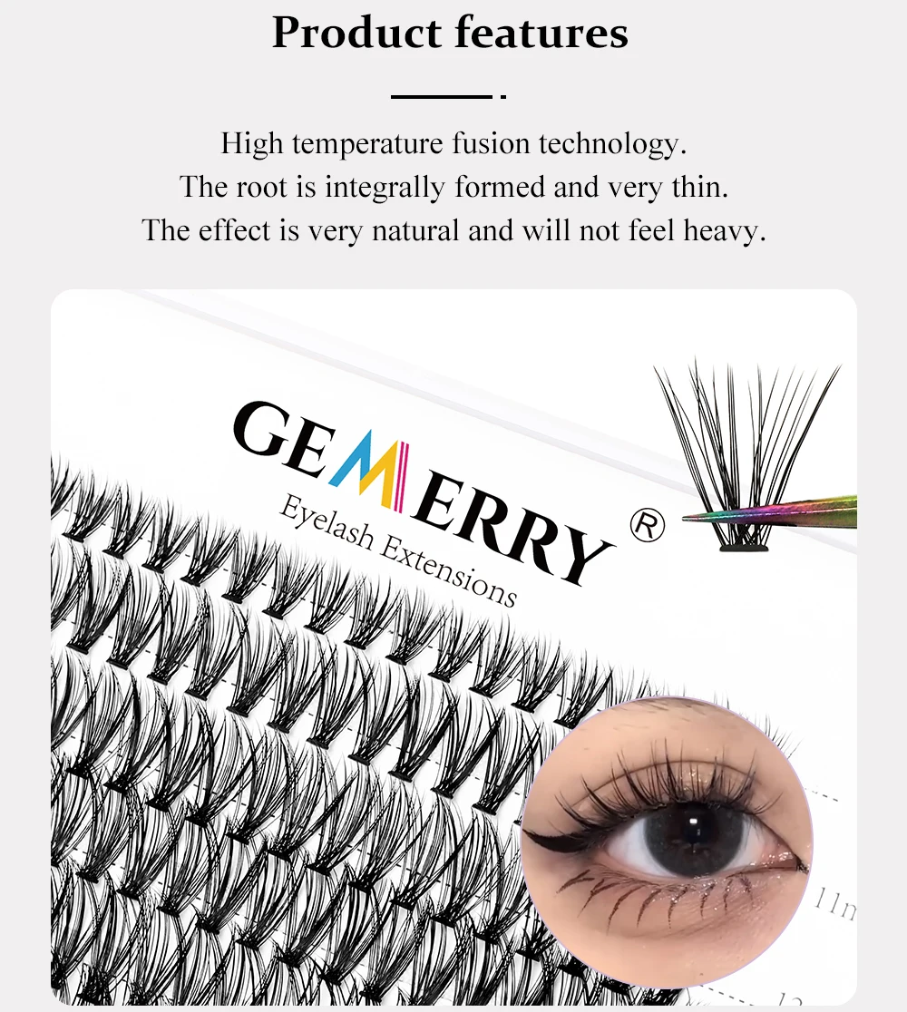 Gemerry DIY Segment Lash Kit - Natural Lash Extensions