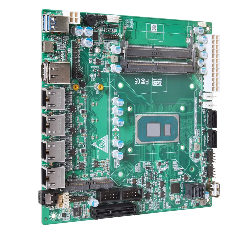 Zunsia 6*sata3.0 Mini Itx Nas Motherboard Intel Tiger Lake-u 2*ddr4 ...