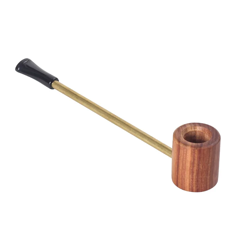 Portable Men's Red Sandalwood Popeye Straight Solid Wood Tobacco Pipe ...