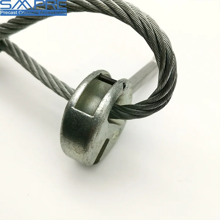 Precast Lifting Device Safety Wire Rope Cable Ring Clutch For Plate ...