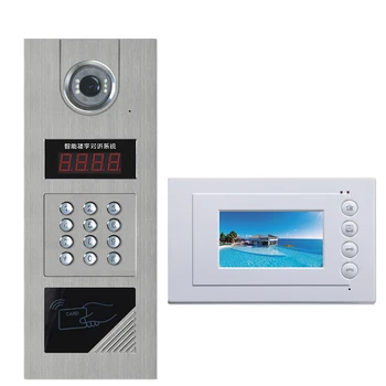 Biometric Access Control Building Intercom System With Night Vision ...