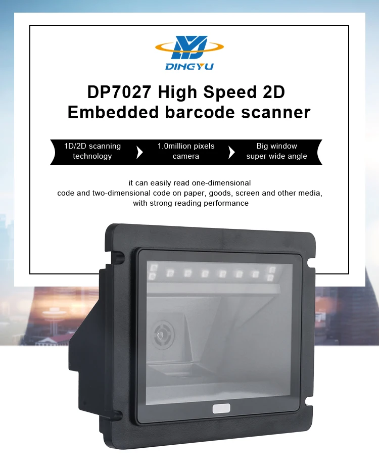 DP7027 USB RS232 Desktop 2D Kiosk Self Machine Omnidirectional Embedded ...