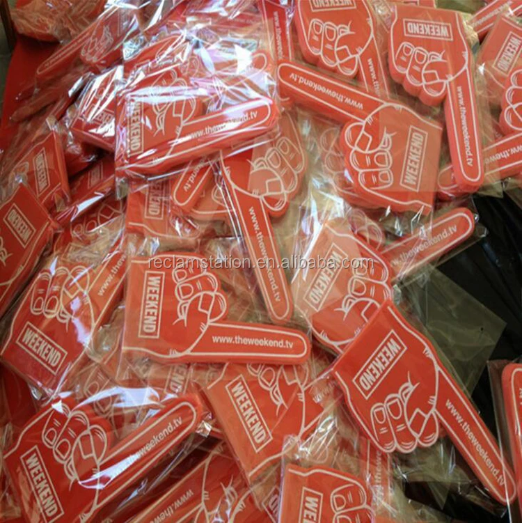 Factory Customize Eva Big Foam Finger Cheering Foam Hand For Promotion ...