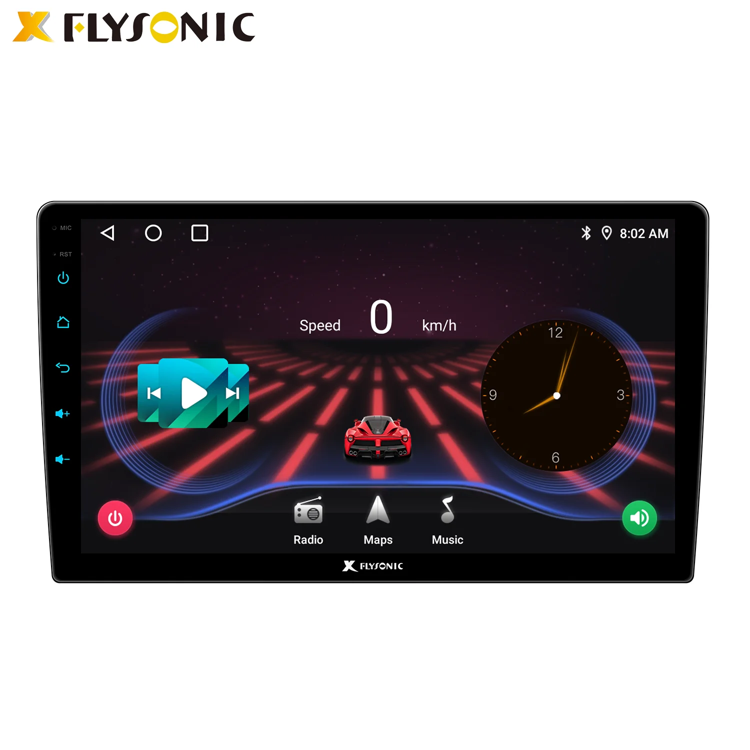Flysonic Dashboard Universal 2DIN - Android 8 Touch Screen