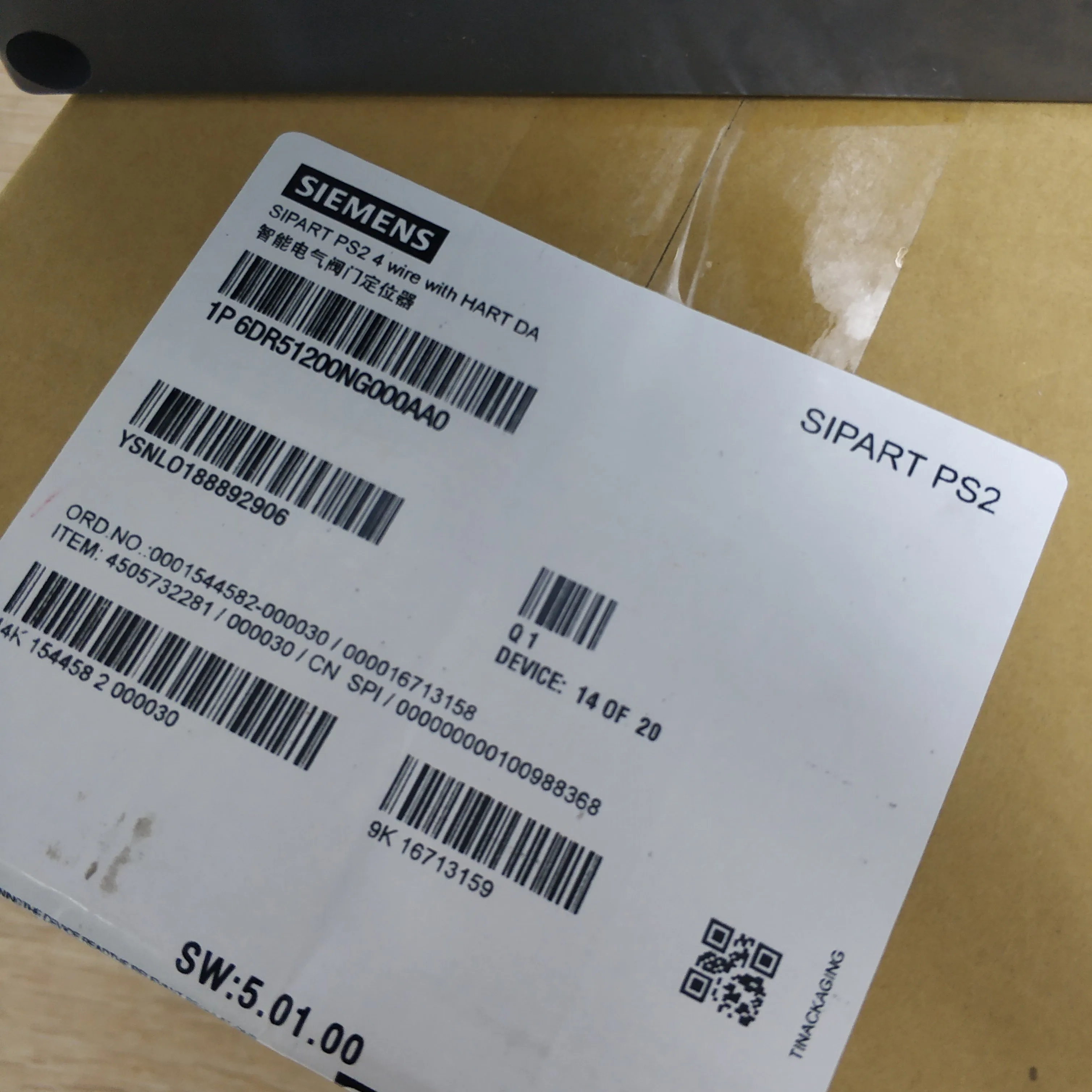 Siemens Sipart Ps2 Hart Positioner 6dr5120-0ng00-0aa0 - Buy Value ...