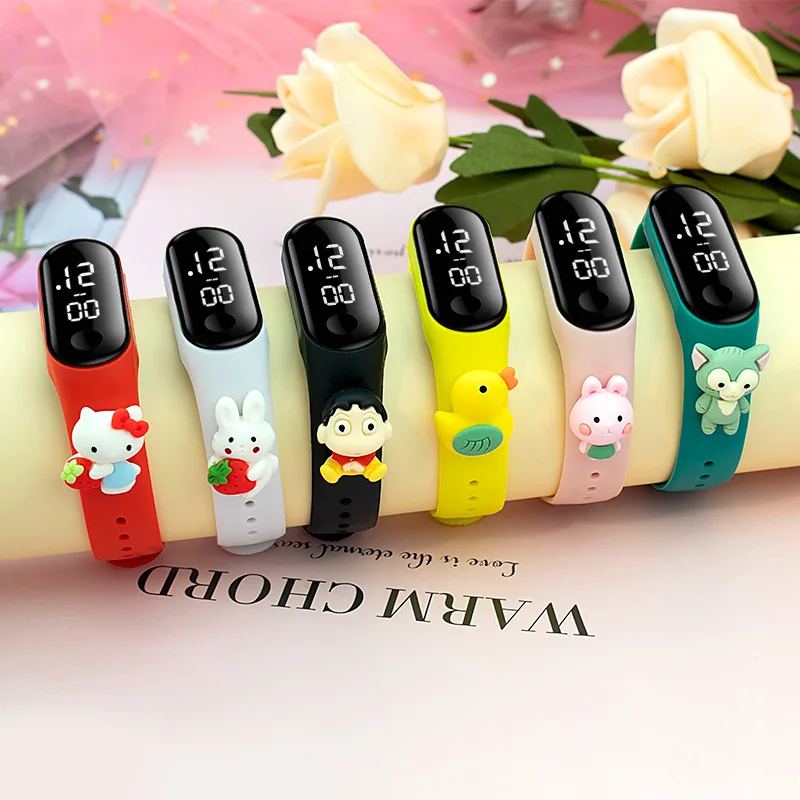 Kids Cartoon Watch Fashion Led Digital Watch Outdoor 30m Waterproof ...