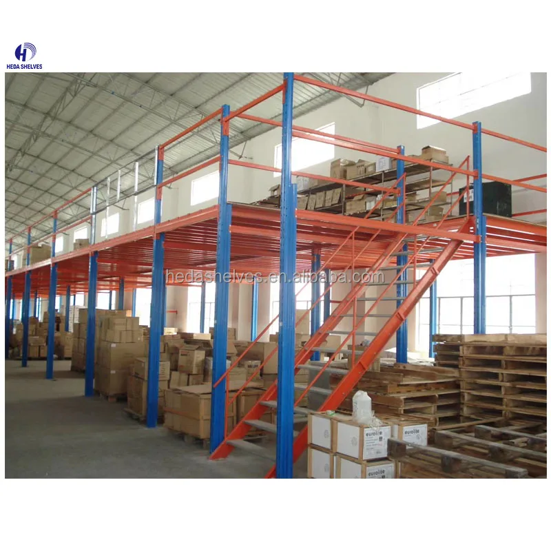 Mezzanine Storage Racks System Heda Factory Mezzanine Shelves Warehouse ...