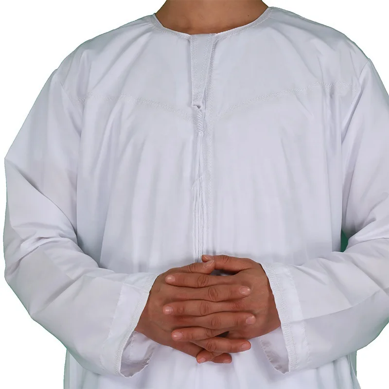 Khamis Arab Islamic Moroccan Qatar White Mens Jalabiya Kurta Pajama ...