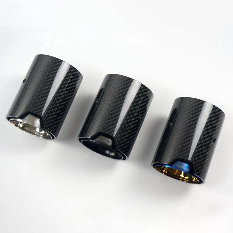M2 M3 M4 Exhaust Tip 4pcs/set Stainless Steel Carbon Fiber M Series ...