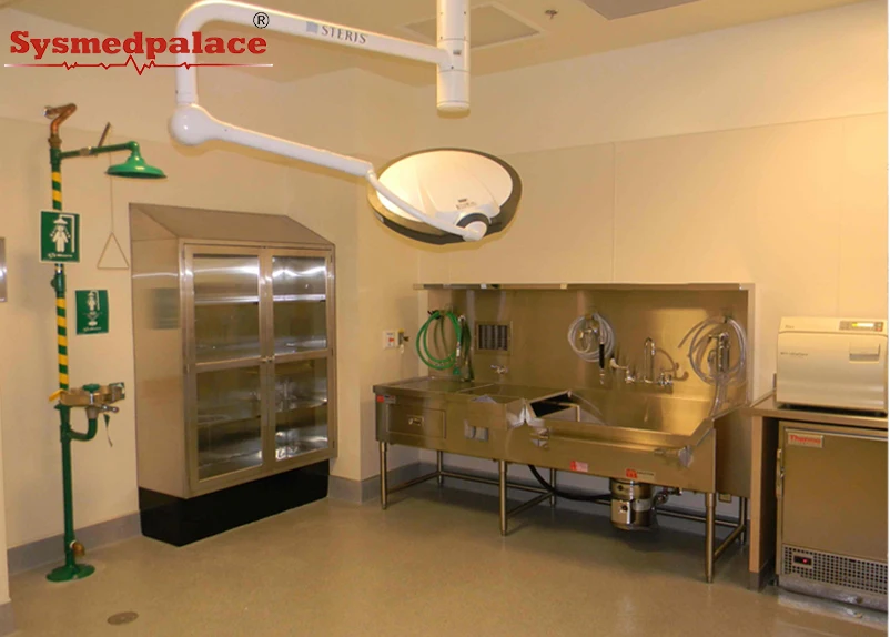 Ventilated Wall Mount Embalming Station Large Single-compartment Sink ...
